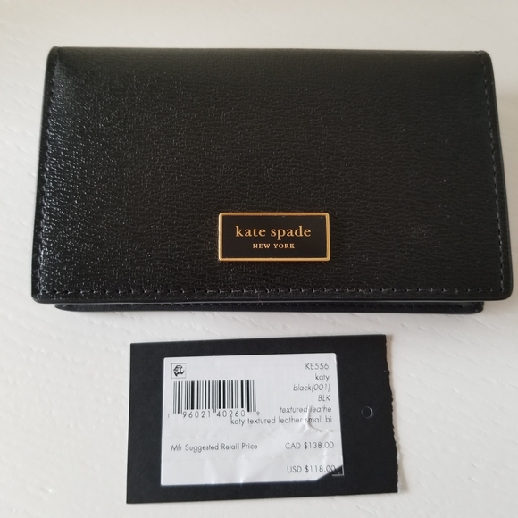 kate spade | Bags | Nwot Kate Spade Katy Bifold Leather Snap Wallet ...